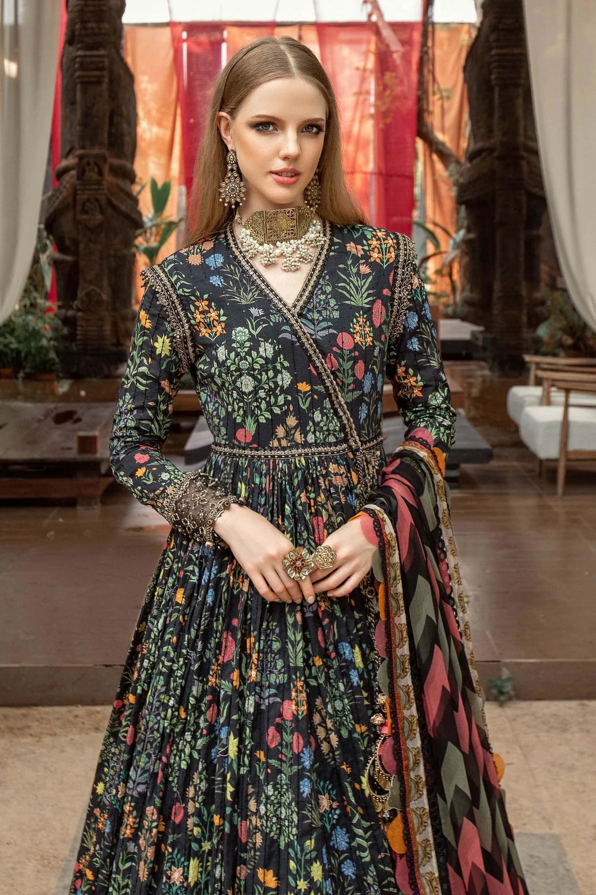 Maria B | Black Floral - Lawn Collection Replica – Nirshan